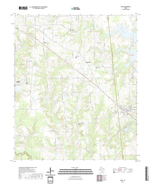 US Topo 7.5-minute map for Alba TX – American Map Store