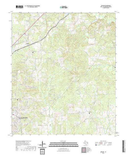 US Topo 7.5-minute map for Appleby TX – American Map Store