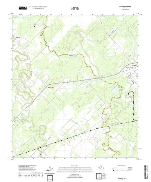 US Topo 7.5-minute map for Ashwood TX – American Map Store