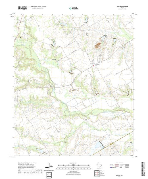 US Topo 7.5-minute map for Avalon TX – American Map Store