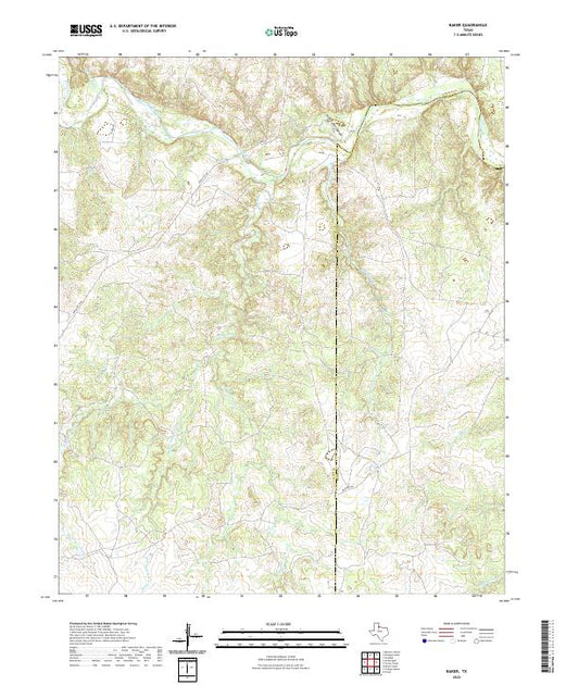 US Topo 7.5-minute map for Baker TX – American Map Store