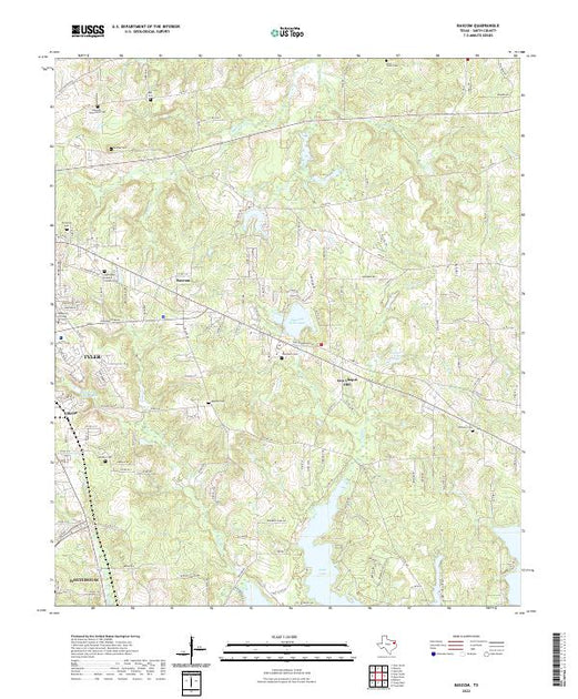 US Topo 7.5-minute map for Bascom TX – American Map Store