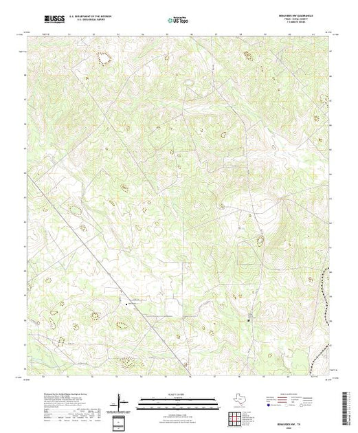 US Topo 7.5-minute map for Benavides NW TX – American Map Store
