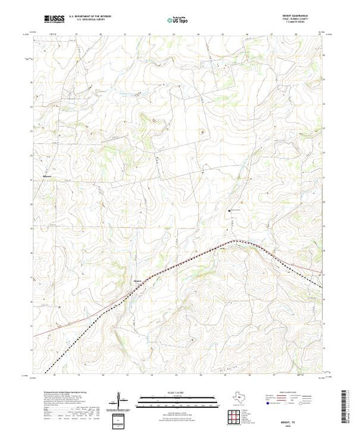 US Topo 7.5-minute map for Benoit TX – American Map Store