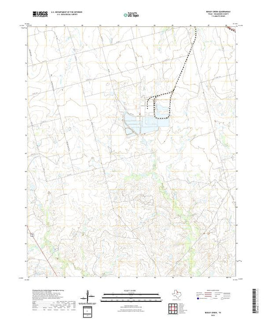 US Topo 7.5-minute map for Boggy Creek TX – American Map Store