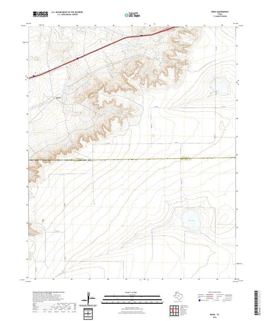 US Topo 7.5-minute map for Boise TX – American Map Store