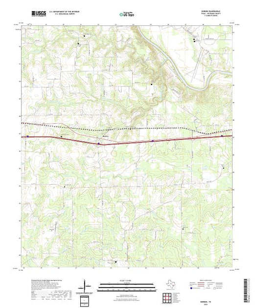 US Topo 7.5-minute map for Borden TX – American Map Store