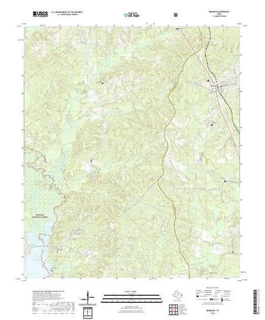 US Topo 7.5-minute map for Bronson TX – American Map Store