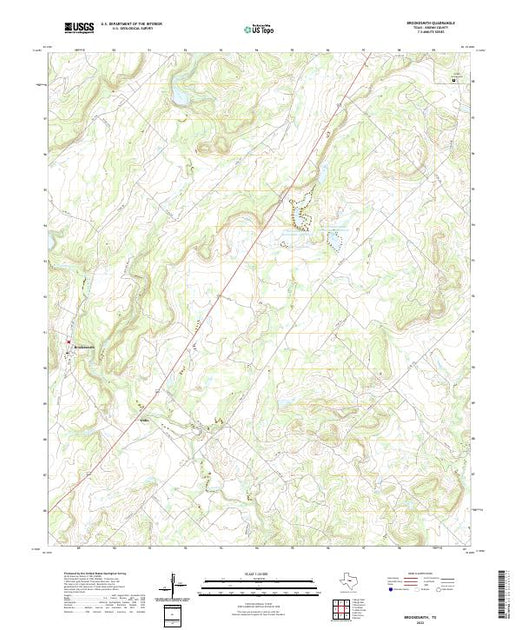 US Topo 7.5-minute map for Brookesmith TX – American Map Store
