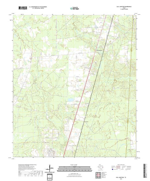 US Topo 7.5-minute map for Call Junction TX – American Map Store