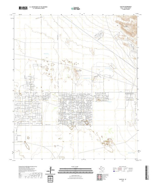 US Topo 7.5-minute map for Clint NE TX – American Map Store