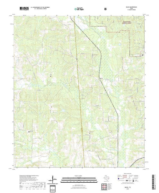US Topo 7.5-minute map for Dacus TX – American Map Store