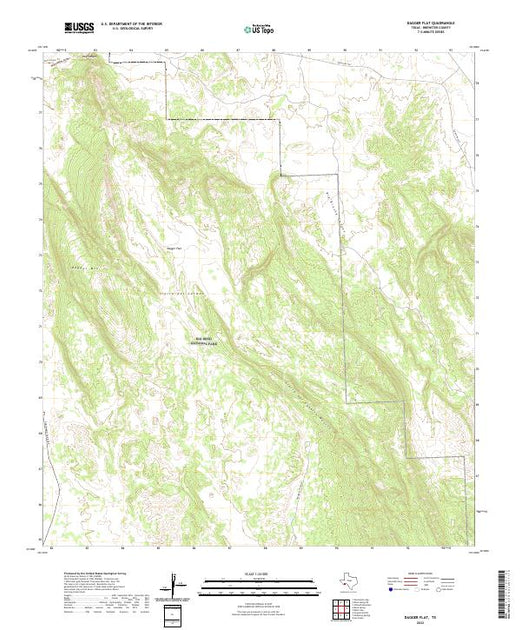 US Topo 7.5-minute map for Dagger Flat TX – American Map Store