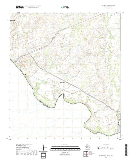 US Topo 7.5-minute map for Dolores Ranch TXTAMNLE – American Map Store