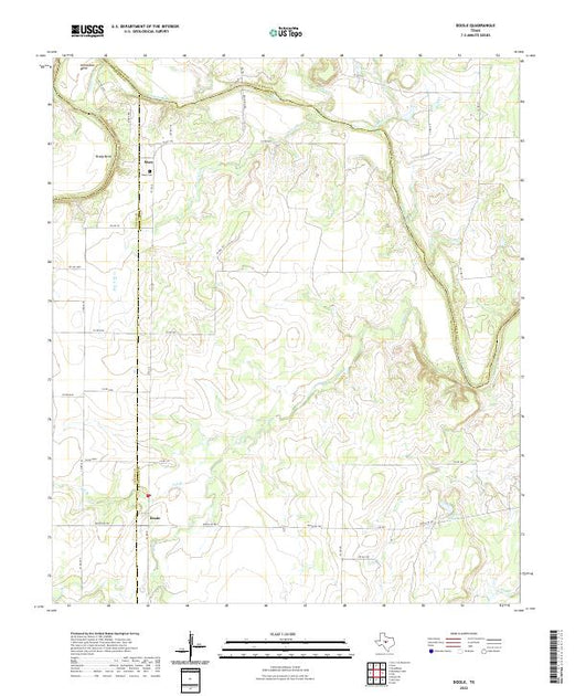 US Topo 7.5-minute map for Doole TX – American Map Store
