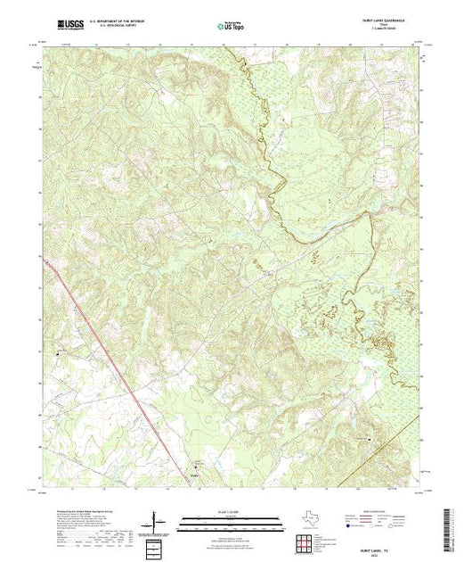 US Topo 7.5-minute map for Durst Lakes TX – American Map Store
