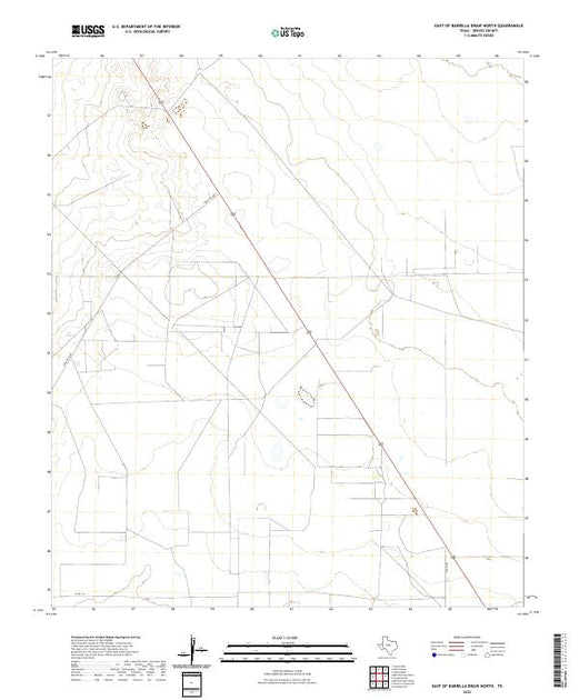 US Topo 7.5-minute map for East of Barrilla Draw North TX – American ...