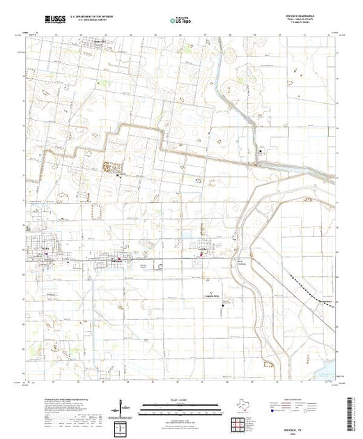 US Topo 7.5-minute map for Edcouch TX – American Map Store