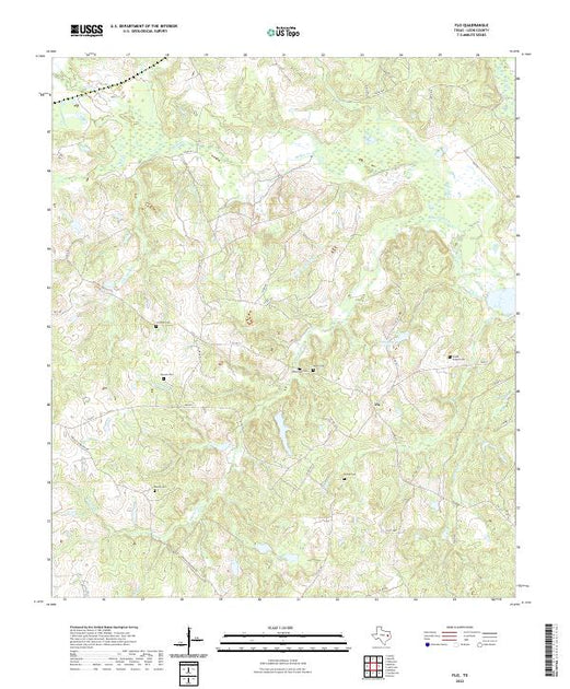 US Topo 7.5-minute map for Flo TX – American Map Store