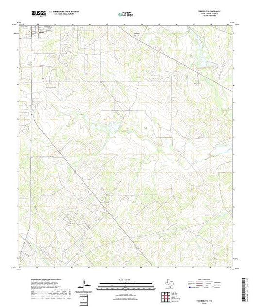 US Topo 7.5-minute map for Freer South TX – American Map Store