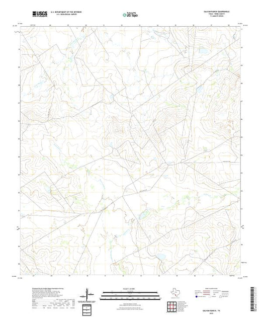 US Topo 7.5-minute map for Galvan Ranch TX – American Map Store