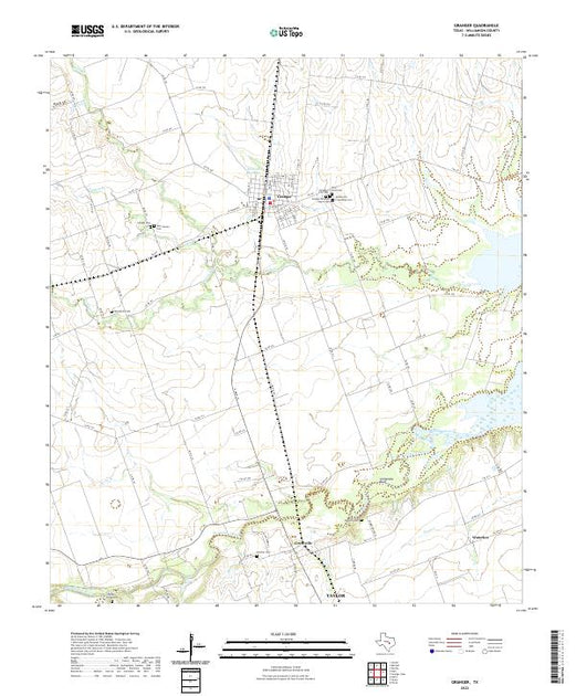 US Topo 7.5-minute map for Granger TX – American Map Store