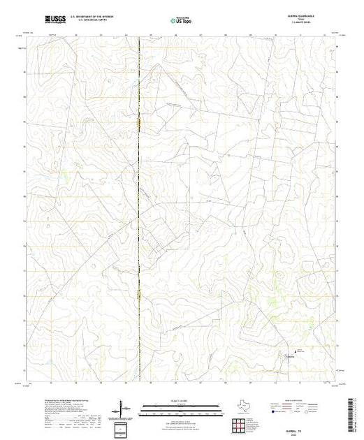 US Topo 7.5-minute map for Guerra TX – American Map Store