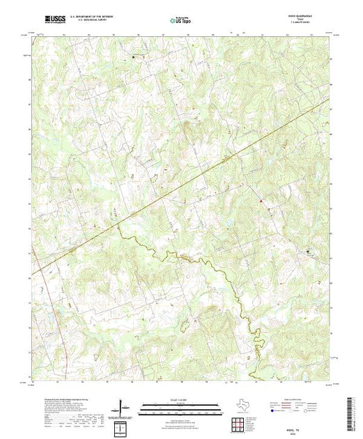 US Topo 7.5-minute map for Hicks TX – American Map Store