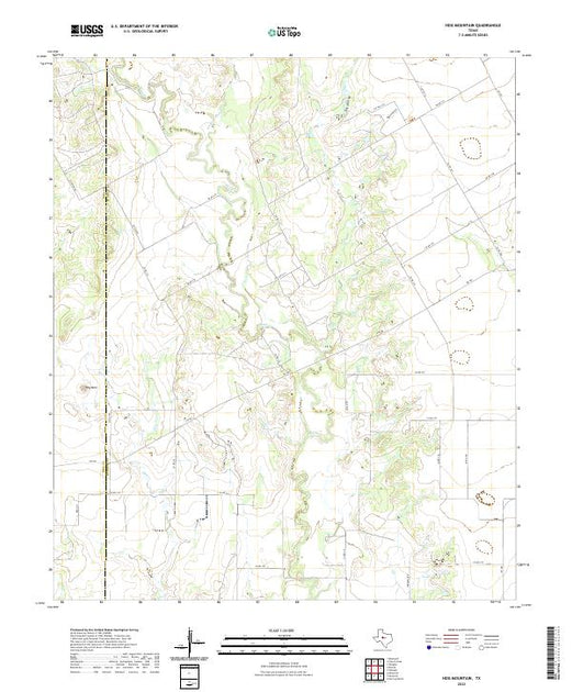 US Topo 7.5-minute map for Hog Mountain TX – American Map Store