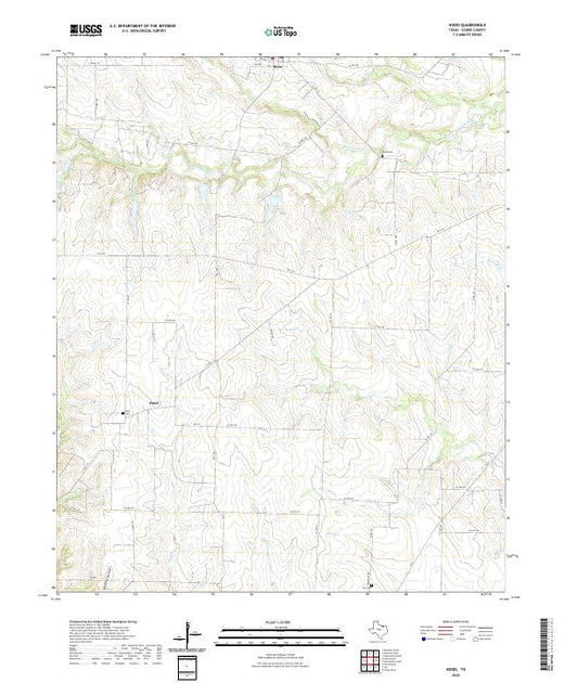 US Topo 7.5-minute map for Hood TX – American Map Store