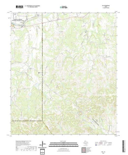 US Topo 7.5-minute map for Hye TX – American Map Store