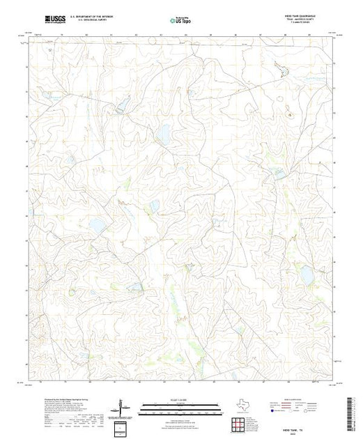 US Topo 7.5-minute map for Indio Tank TX – American Map Store