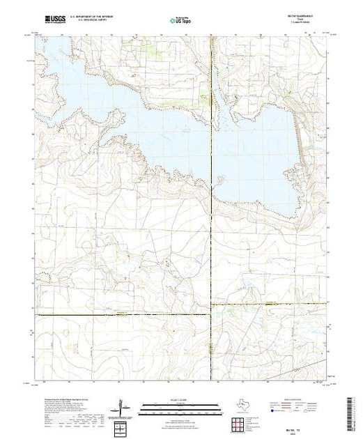 US Topo 7.5-minute map for Ira SW TX – American Map Store