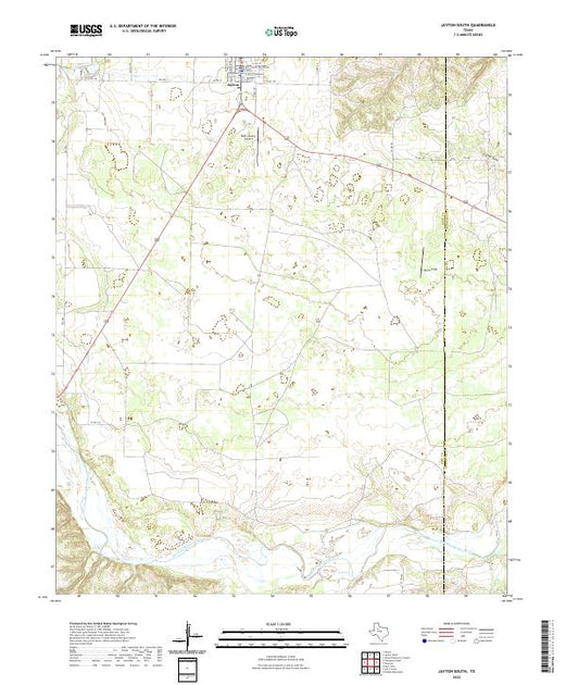 US Topo 7.5-minute map for Jayton South TX – American Map Store