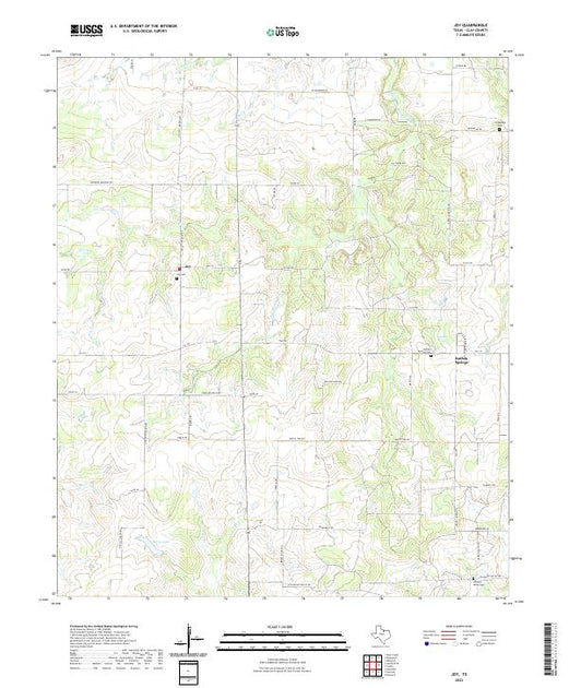 US Topo 7.5-minute map for Joy TX – American Map Store