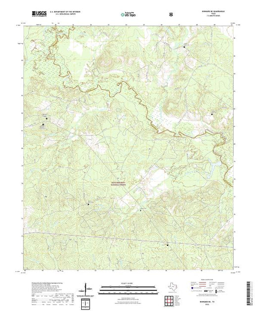 US Topo 7.5-minute map for Kennard NE TX – American Map Store