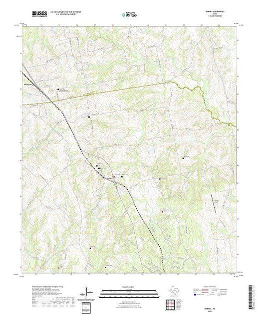 US Topo 7.5-minute map for Kenney TX – American Map Store