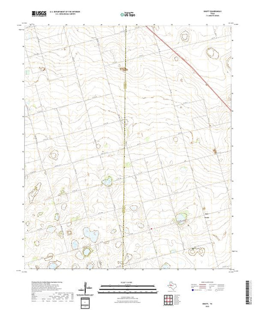 US Topo 7.5-minute map for Knott TX – American Map Store