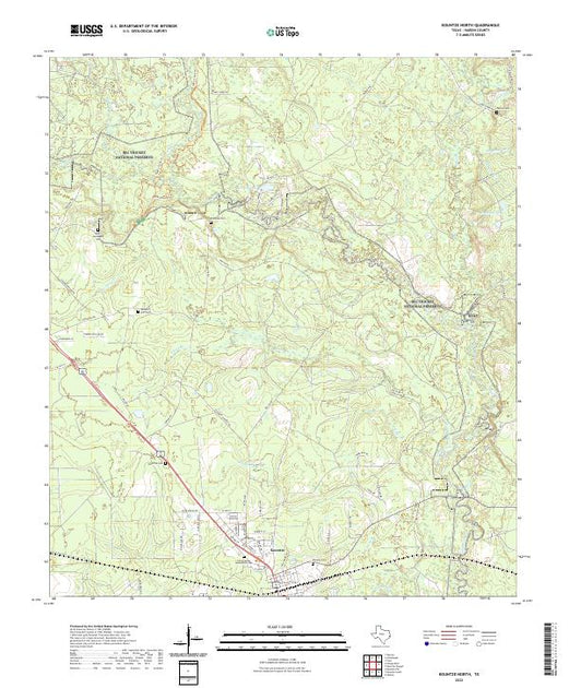 US Topo 7.5-minute map for Kountze North TX – American Map Store