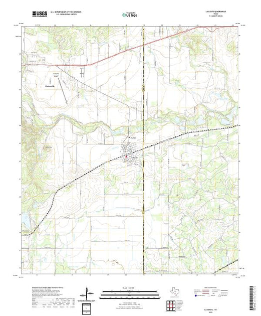 US Topo 7.5-minute map for La Coste TX – American Map Store