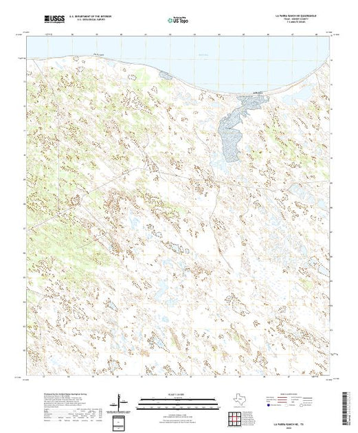US Topo 7.5-minute map for La Parra Ranch NE TX – American Map Store