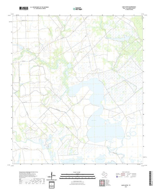 US Topo 7.5-minute map for Lake Austin TX – American Map Store