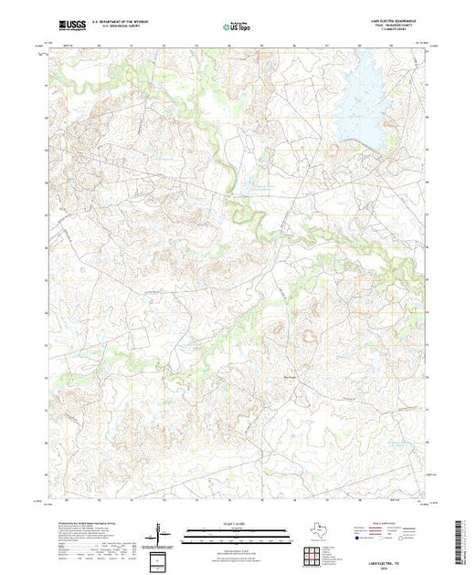 US Topo 7.5-minute map for Lake Electra TX – American Map Store