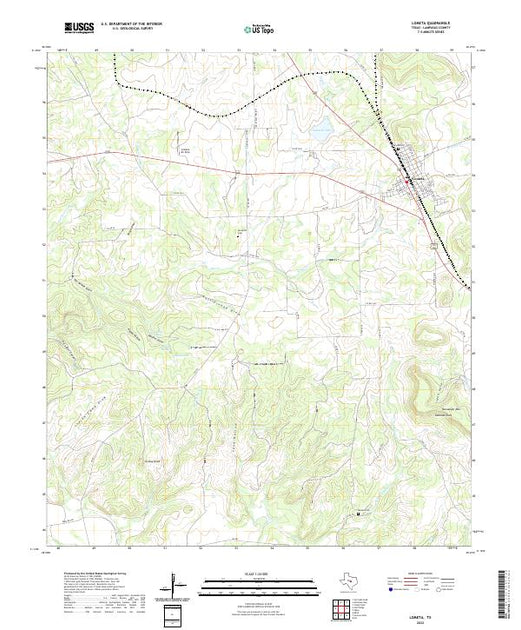 US Topo 7.5-minute map for Lometa TX – American Map Store