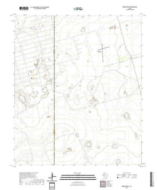 US Topo 7.5-minute map for Mabee Ranch TX – American Map Store