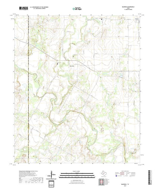US Topo 7.5-minute map for Maverick TX – American Map Store