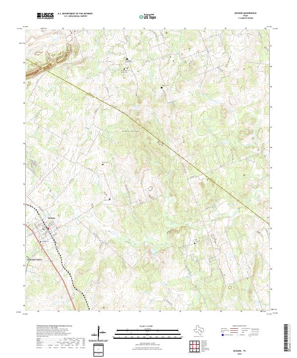 US Topo 7.5-minute map for McDade TX – American Map Store