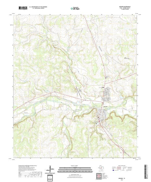 US Topo 7.5-minute map for Menard TX – American Map Store