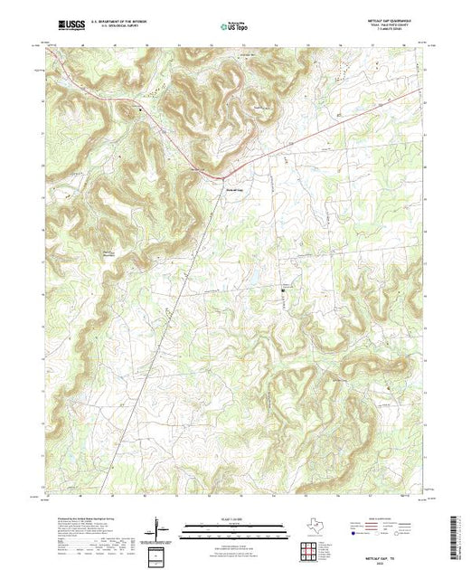 US Topo 7.5-minute map for Metcalf Gap TX – American Map Store