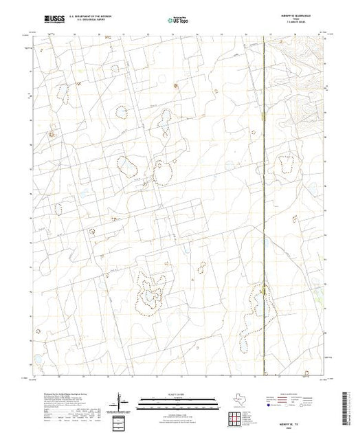 US Topo 7.5-minute map for Midkiff SE TX – American Map Store